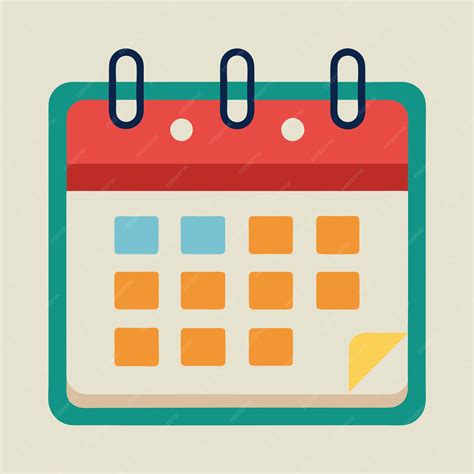 Calendar Clip Art Vector Illustration Design Premium Ai Generated Vector