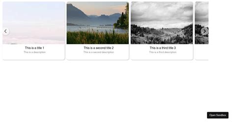 React Card Slider Component Examples Codesandbox