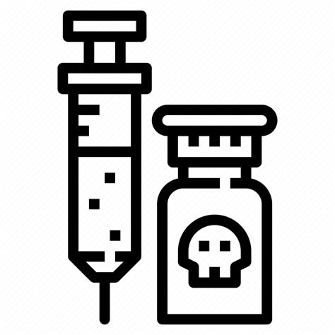 Death Injection Lethal Penalty Poison Syringe Icon Download On Iconfinder