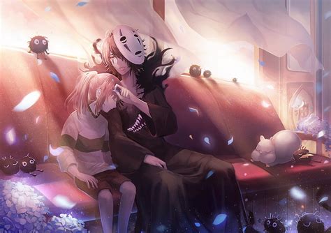 Ogino Chihiro And Kaonashi Sen To Chihiro No Kamikakushi Drawn By