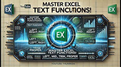 Excel Text Functions Left Right Mid Trim And More Youtube