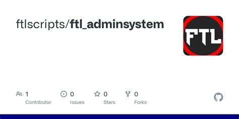 GitHub Ftlscripts Ftl Adminsystem