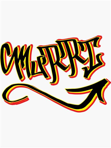 Aboriginal Flag Graffiti Tag Murri Aboriginal Artist Design Sticker For Sale By Wigilwigil