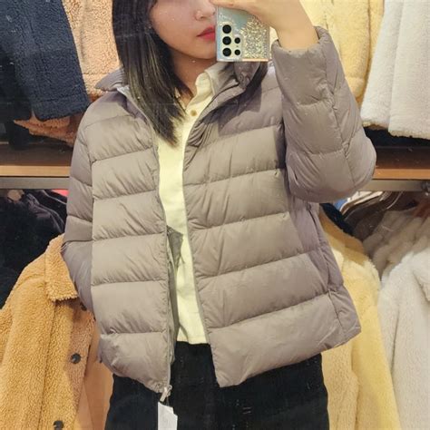 유니클로 경량패딩 여자 겨울아우터 울트라 라이트 다운 재킷 매장 착용 후기 네이버 블로그