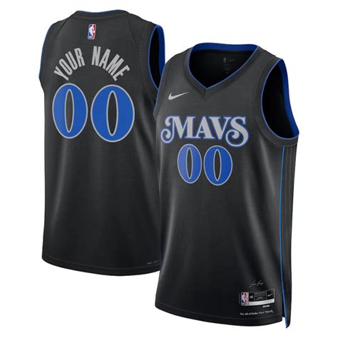 Dallas Mavericks Unisex 202324 Custom Swingman Jersey Black City