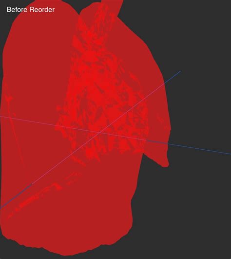 strange behavior when there is another side of the same model beyond