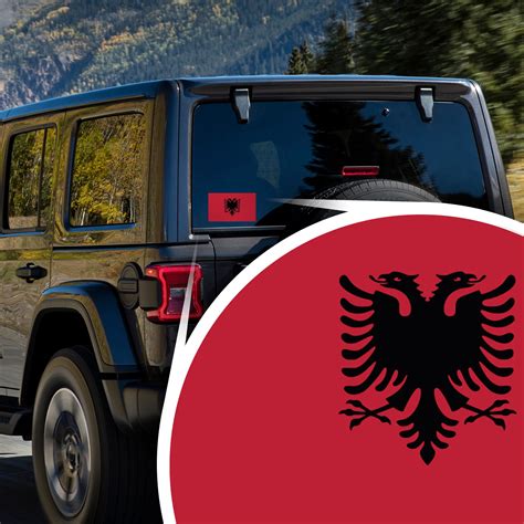 Albania Flag Decal Sticker 5 Inches By 3 Inches Premium Etsy