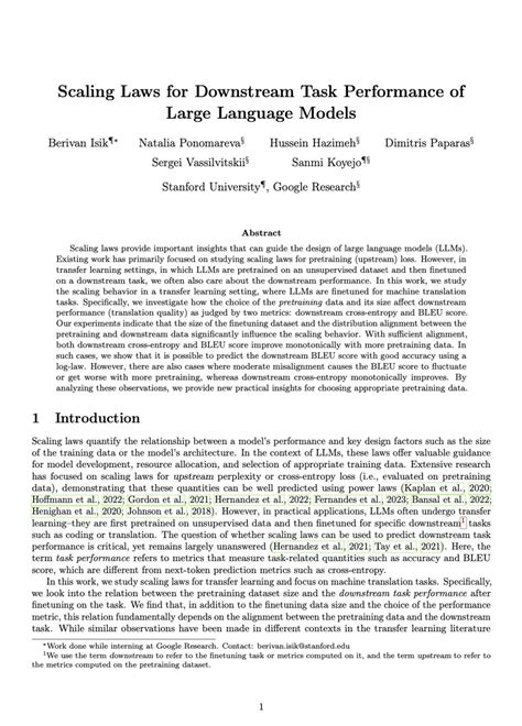 Ajitesh Shukla On Linkedin Scaling Laws For Downstream Task Performance Of Large Language Models