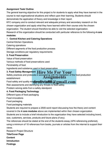 assignment task outline the general learning objective for pdf