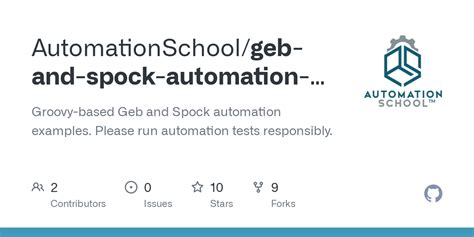Github Automationschoolgeb And Spock Automation Examples Groovy Based Geb And Spock