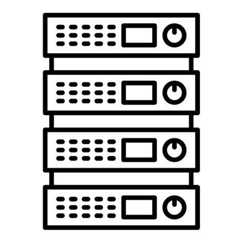 Premium Vector Server Icon