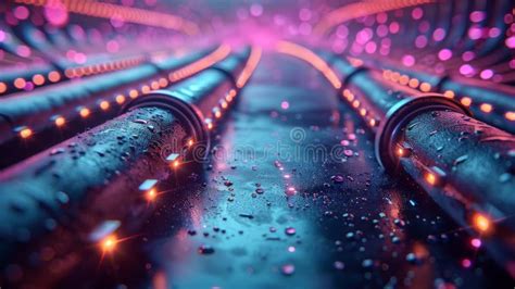 Internet Communication Concept With A Computer Network Illustration In 3d Stock Image Image