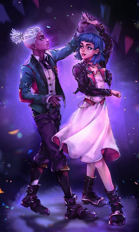 Jinxpowder And Ekko I Timebomb I Arcane Illustration In 2025 League Of