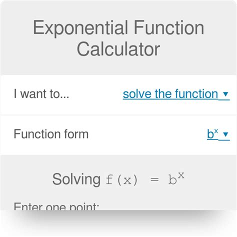Calculate Exponential Value