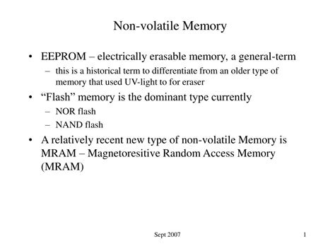 ppt non volatile memory powerpoint presentation free download id