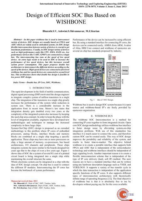 Design Of Efficient Soc Bus Based On Wishbone International