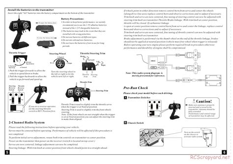HSP Racing Atomic Warhead Instruction Manual RCScrapyard Radio Controlled Model