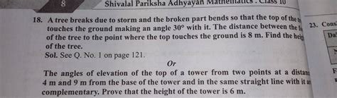 18 A Tree Breaks Due To Storm And The Broken Part Bends So That The Top