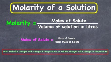 What Is Molarity Youtube