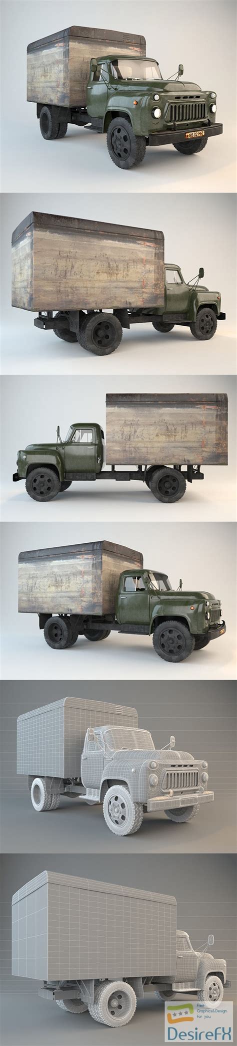 Download Gaz 52 3d Model Desirefxcom