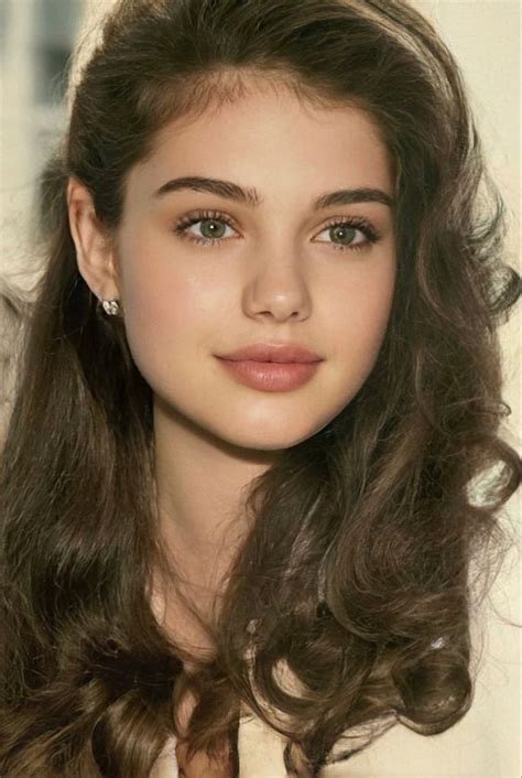 Skincare Pretty Girl Face Brown Hair Blue Eyes Woman Face