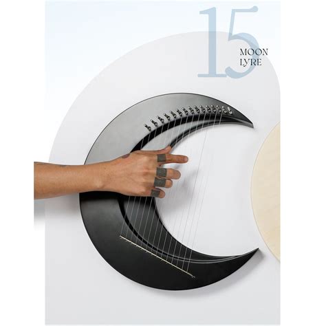 15 String Lyre Harp Crescent Moon Harp Easy To Learn String Musical