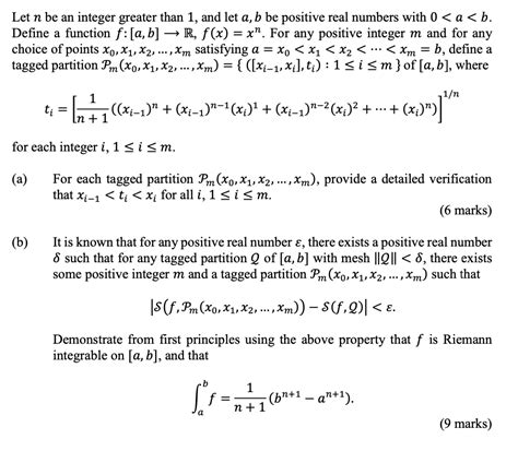Solved Let N Be An Integer Greater Than 1 And Let A B Be