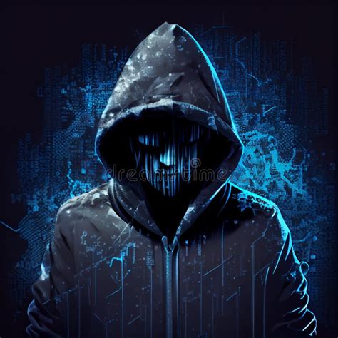 hacker programmer modern spy illegal data search ai generated image