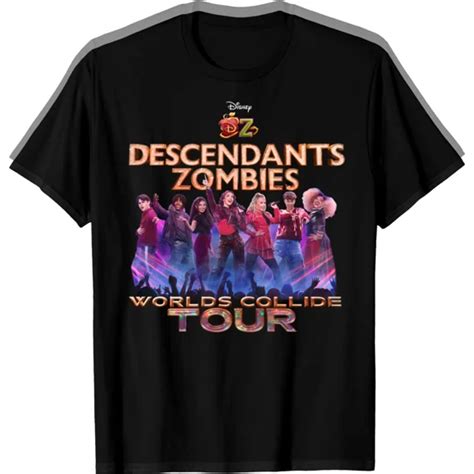 Rare Descendants Zombies Worlds Collide Tour Summer 2025 T Shirt