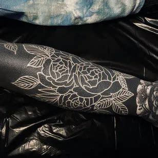 White On Black Tattoo You Can Tattoo White Over Black In 2021 Black