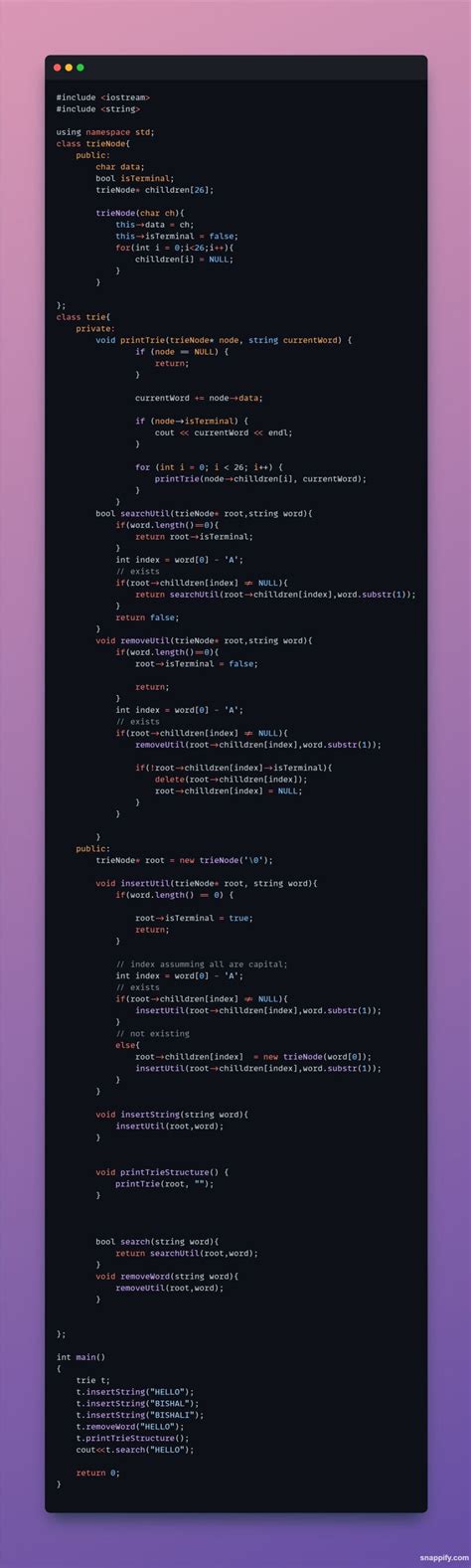 Bishal Das On Linkedin 🌿 Day 18 Of Dsa Challenge Trie Data Structure Implementation
