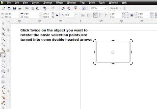 Graphic Tutorials Corel Draw Basisc How To Rotate An Object
