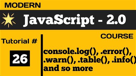 Console Objects Javascript Tutorial 26 In Hindi Youtube