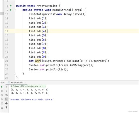 Java中数组和list的互相转换arraysstreamtolist Csdn博客