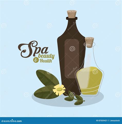 Spa Beauty Related Icons Image Stock Vector Illustration Of Natural