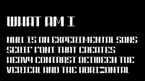 Null Font Fontesk