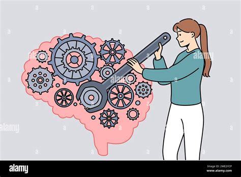 Woman Is Developing Brain And Improving Intelligence By Turning Gears