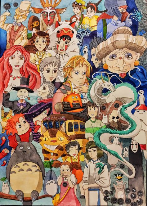 Studio Ghibli Fanart A3 By Arsinoexx On Deviantart