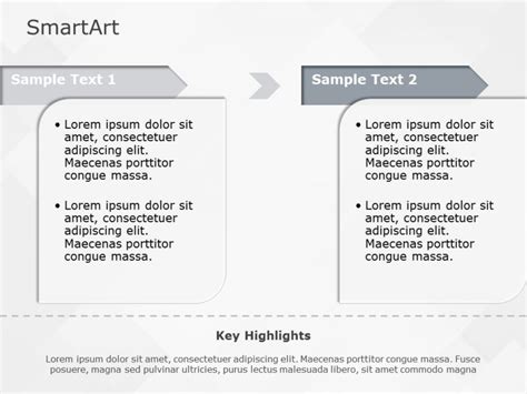 Smartart Process Text 2 Steps Slideuplift