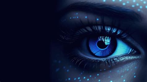 Premium Ai Image Futuristic Ocular Technology Female Eye Mokeup
