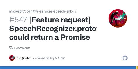 Feature Request Speechrecognizerprototyperecognizeonceasync Could Return A Promise · Issue