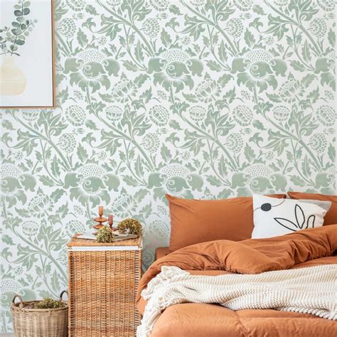 Gss Designs Flower Wall Stencil For Bedroom Living Room