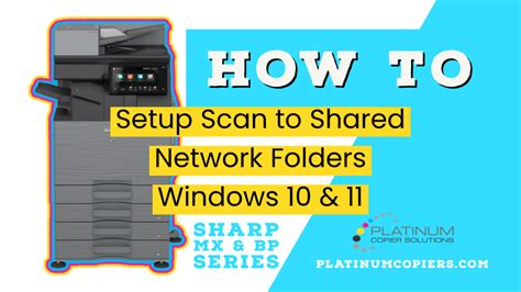 How Setup Scan To Shared Network Folders On Sharp Copier