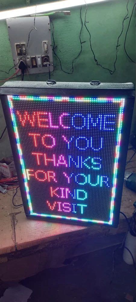 Metal Text Led Scrolling Board 5v Shape Rectangle At ₹ 2500sq Ft In New Delhi Metal Text Led Scrolling Board 5v Shape Rectangle At ₹ 2500sq Ft In New Delhi