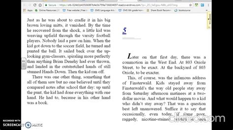 Maniac Magee Chapter 1 5 Youtube