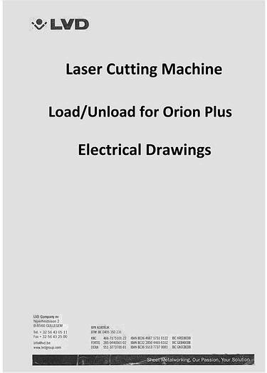 used manual for used lvd laser cutting machines load unload for ori