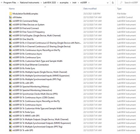 Example Codes For Usrp Rio Ni