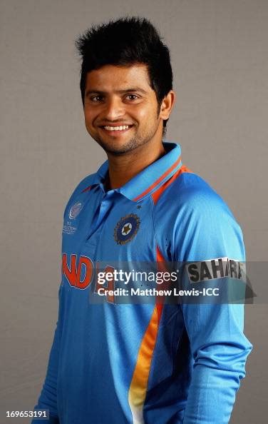 Suresh Raina Of India Poses During An India Portrait Session At The