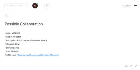 sync tiktok profile insights to clickup tasks in one click bardeen