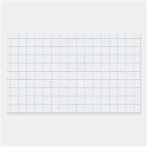 Graph Paper Rectangular Sticker Zazzle
